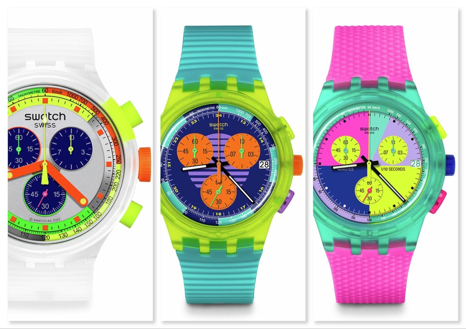 【F】 Six New Swatch Neon Watches