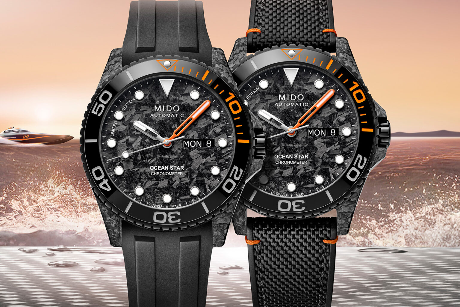 【F】 New: The Carbon Fiber Mido Ocean Star 200C