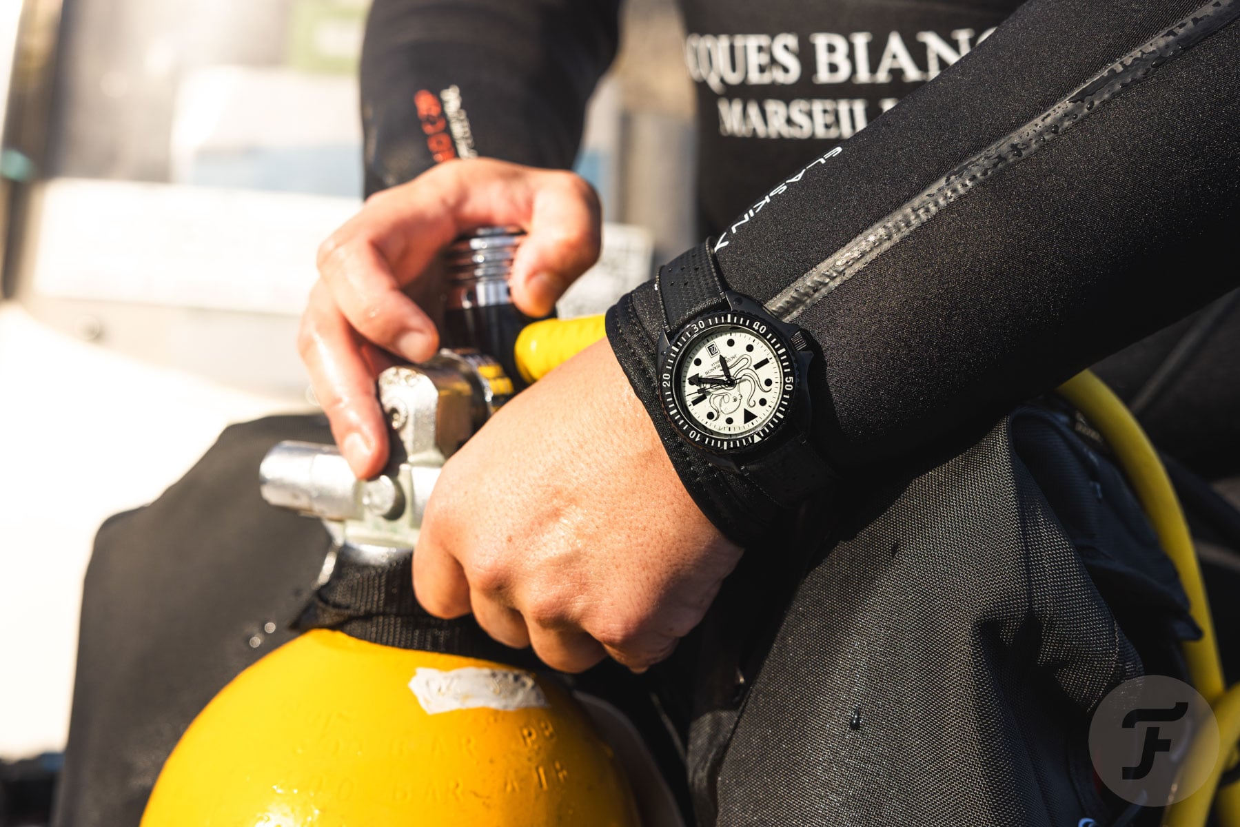 Jacques Bianchi Marseille × Fratello JB200 PoulPro Night Diver