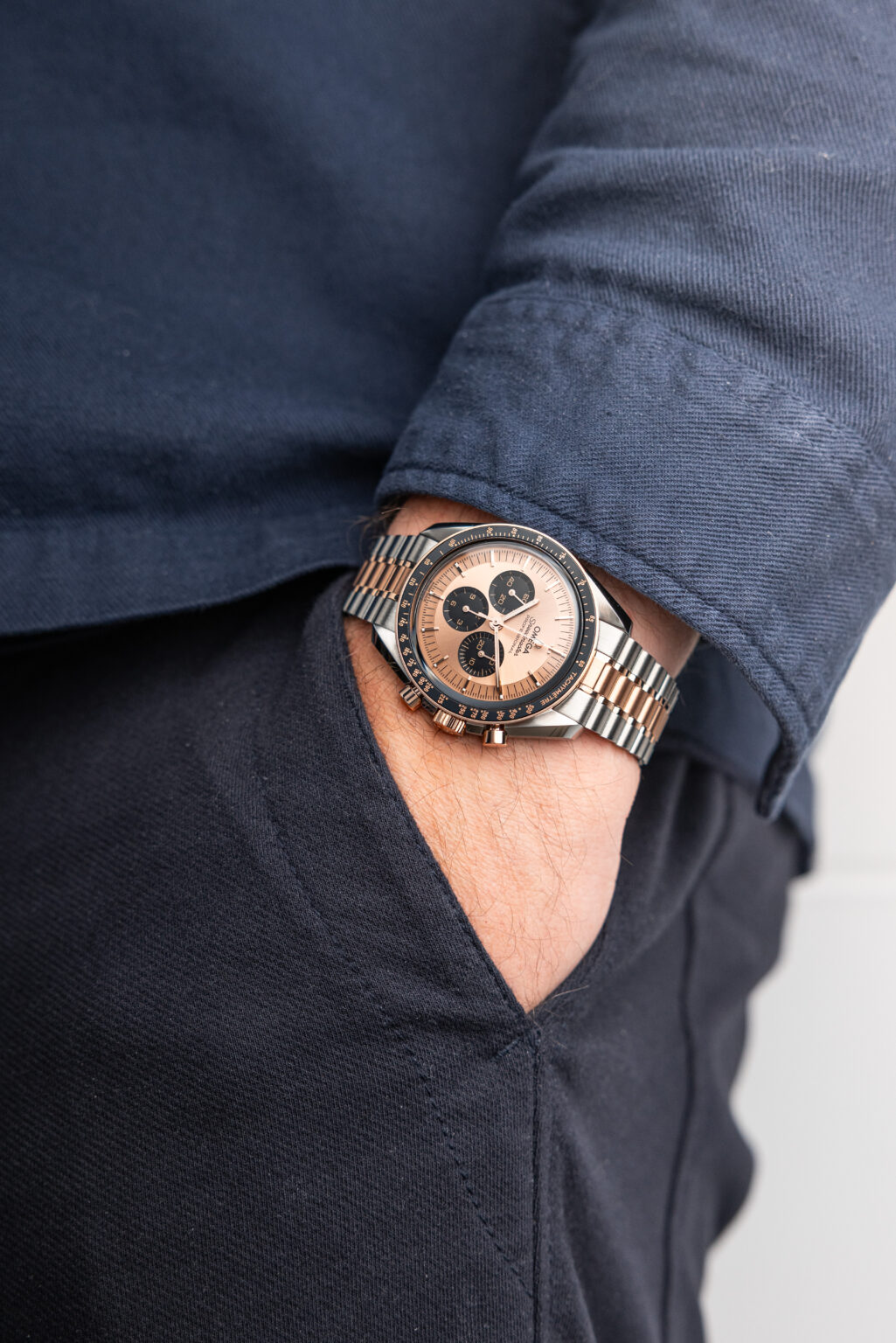 New: Two Bicolor Omega Speedmaster Professional Moonwatches