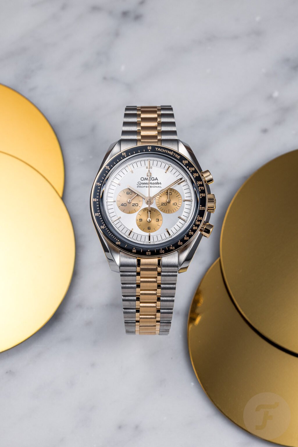 New: Two Bicolor Omega Speedmaster Professional Moonwatches