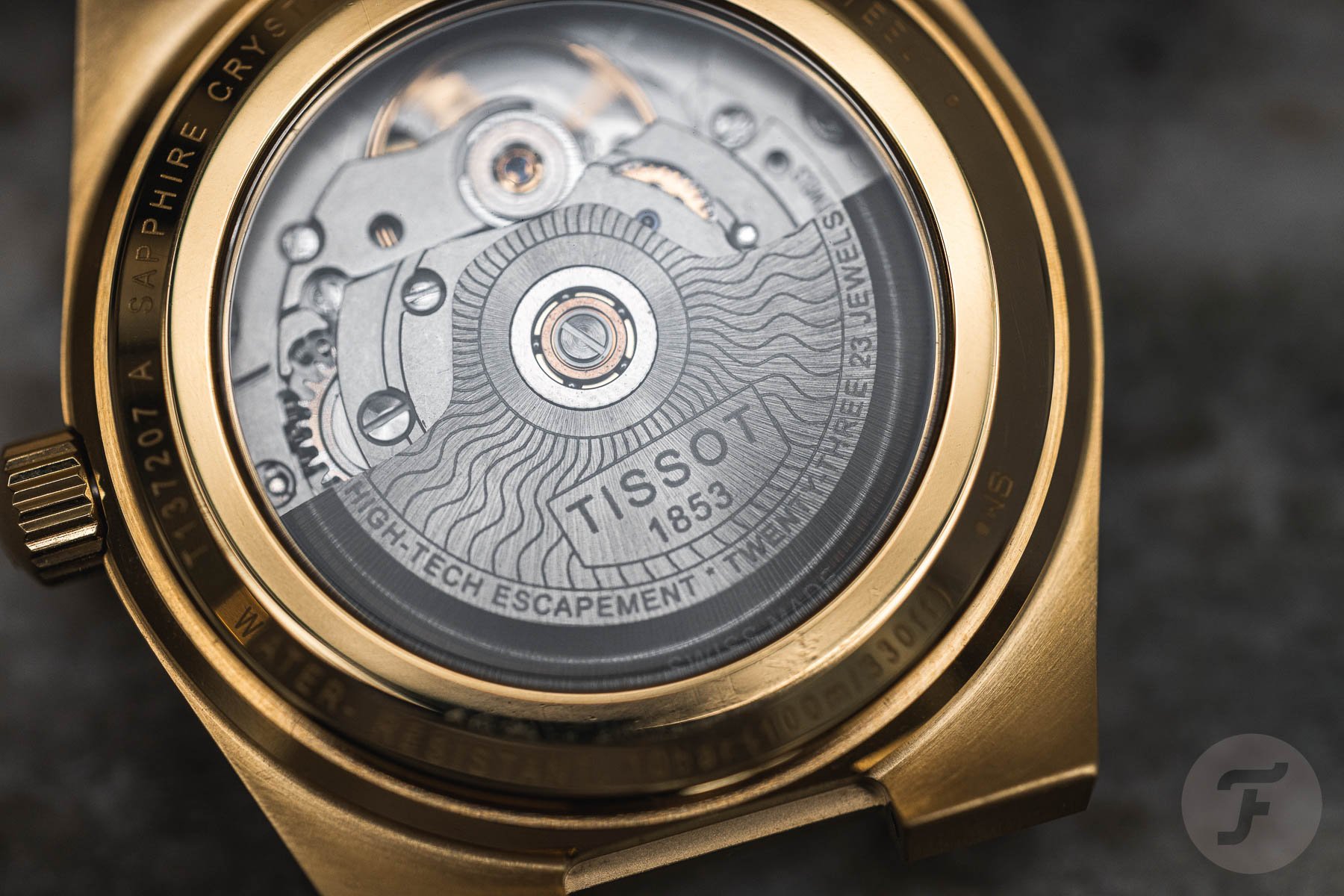 【F】 Tissot PRX Powermatic 80 35mm Ice Blue And Gold PVD