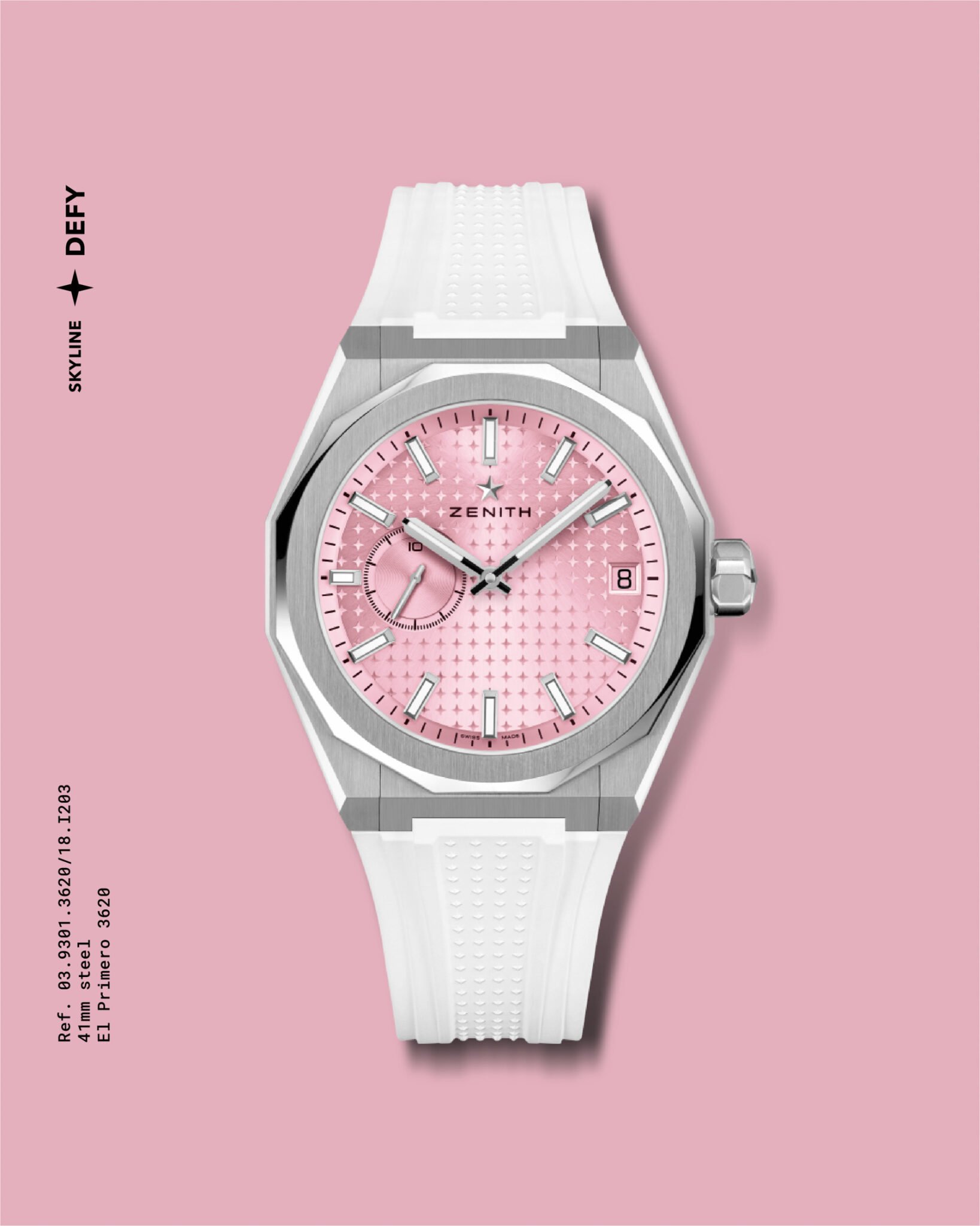 The 41mm Zenith Defy Skyline Pink Fights Against Breast Cancer