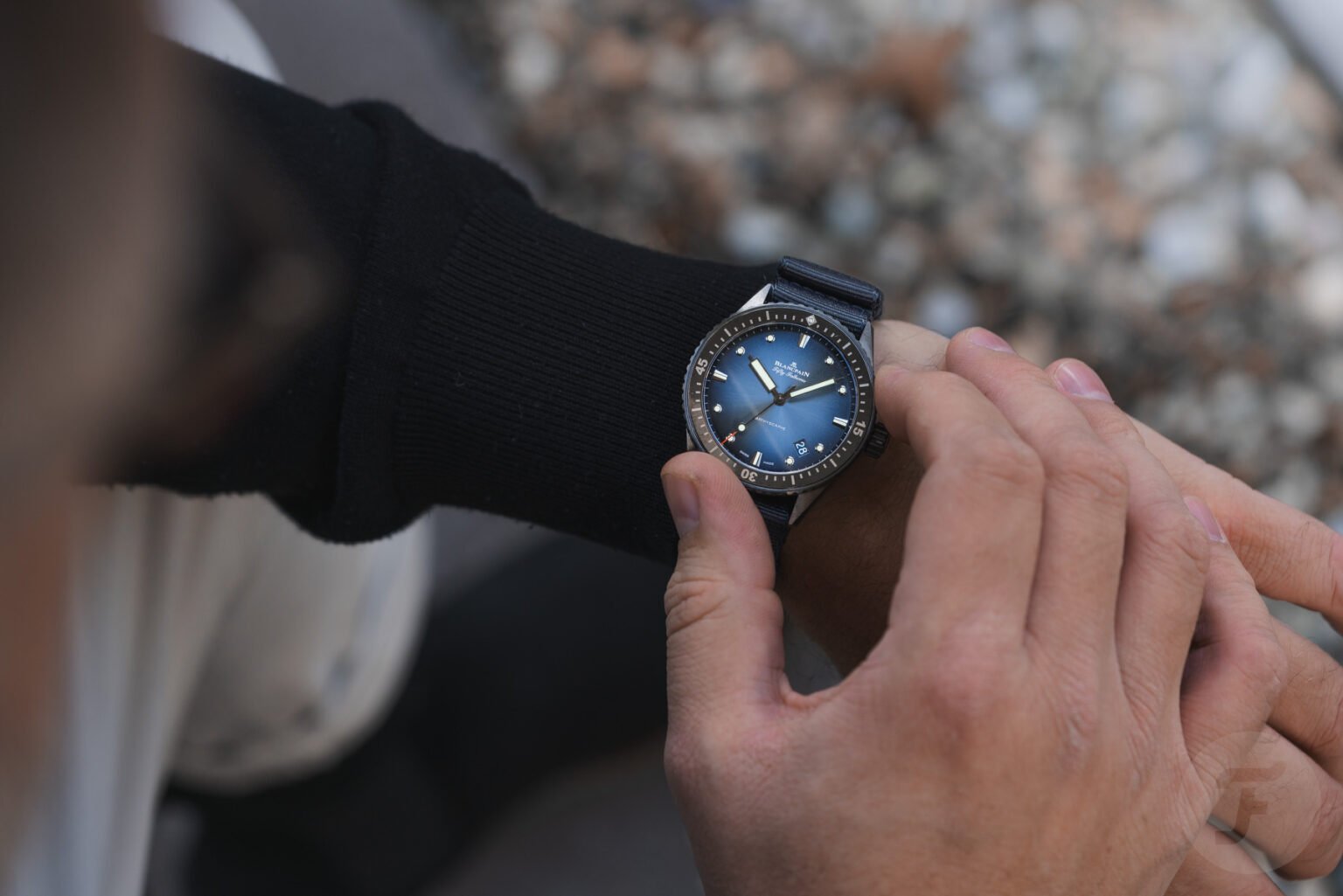 New: Three Ceramic Blancpain Fifty Fathoms Bathyscaphe Models