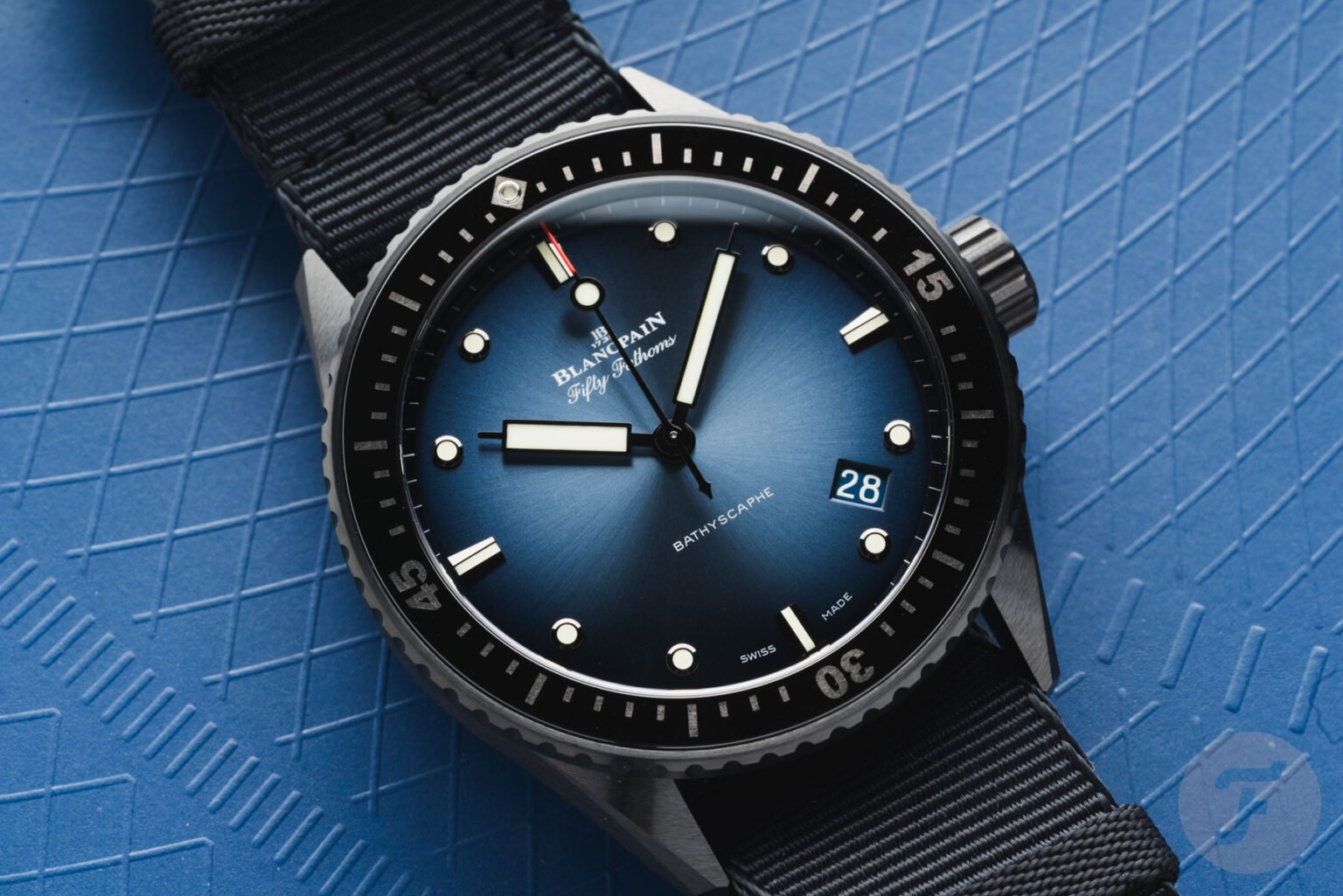 New: Three Ceramic Blancpain Fifty Fathoms Bathyscaphe Models