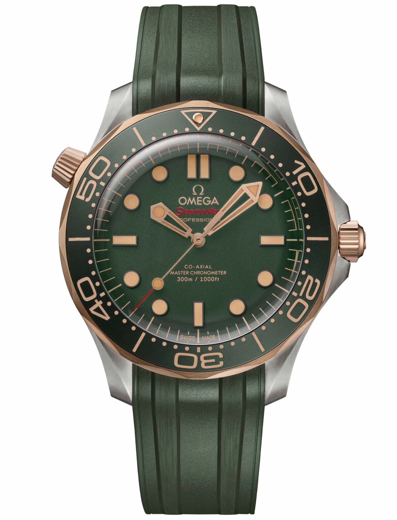 【F】 New: Omega Seamaster Diver 300M Titanium Bronze Gold