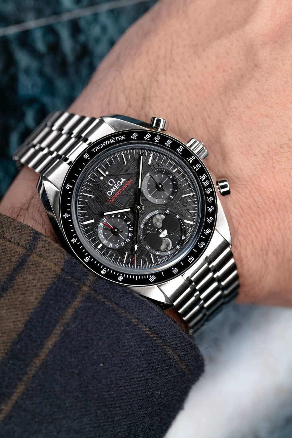 The New Omega Speedmaster Moonphase Meteorite Watches!