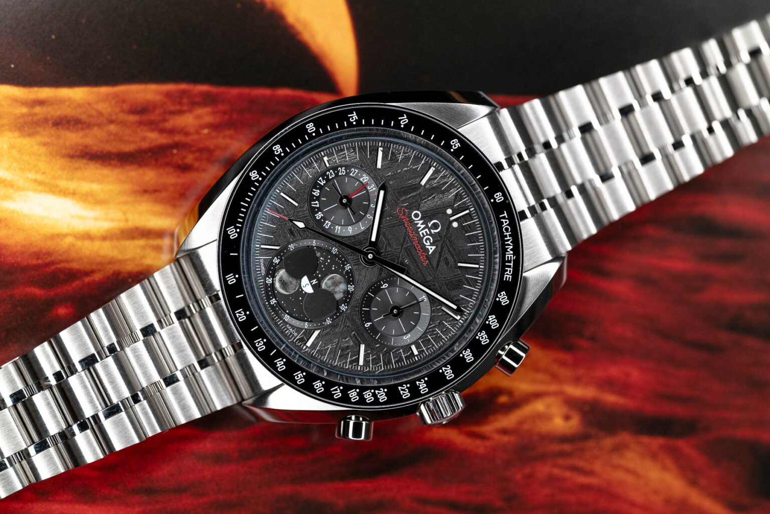 The New Omega Speedmaster Moonphase Meteorite Watches!