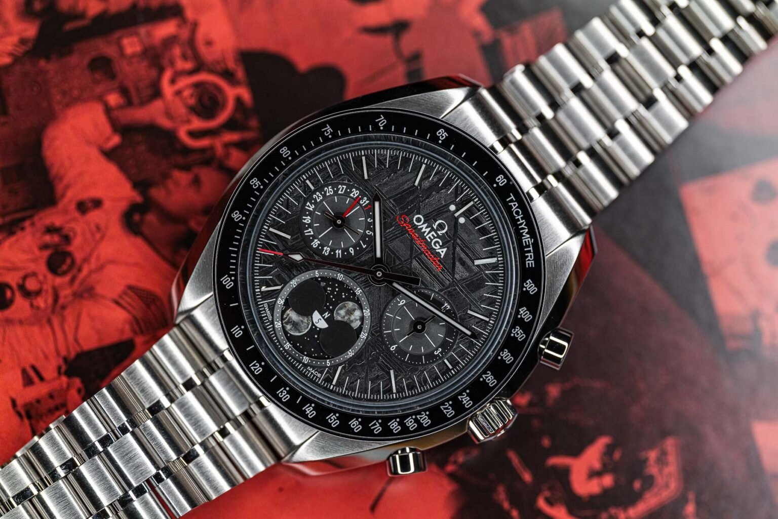 The New Omega Speedmaster Moonphase Meteorite Watches!