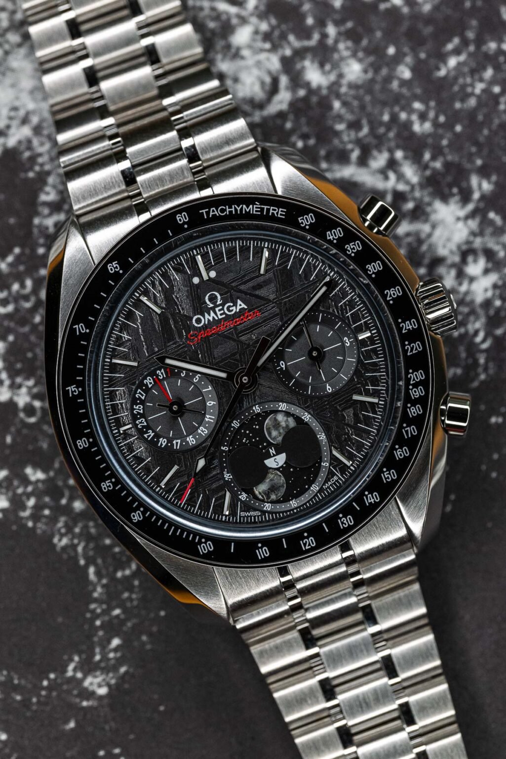 The New Omega Speedmaster Moonphase Meteorite Watches!