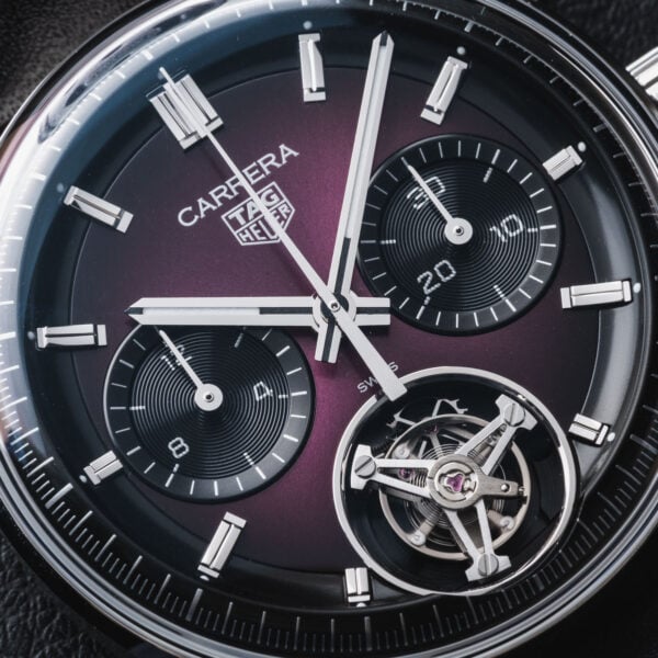 【F】TAG Heuer Carrera Chronograph Glassbox In Smoky Purple