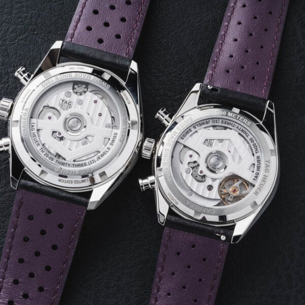 【F】TAG Heuer Carrera Chronograph Glassbox In Smoky Purple