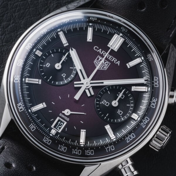 【F】TAG Heuer Carrera Chronograph Glassbox In Smoky Purple