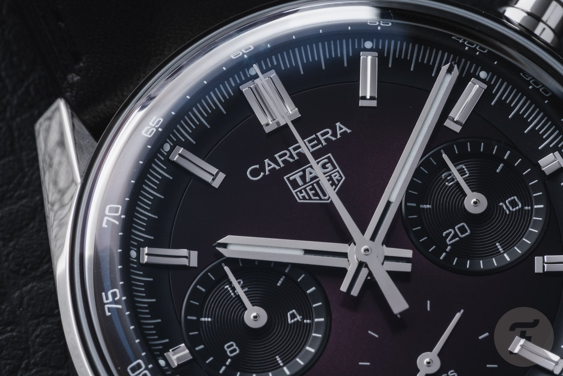 【F】TAG Heuer Carrera Chronograph Glassbox In Smoky Purple