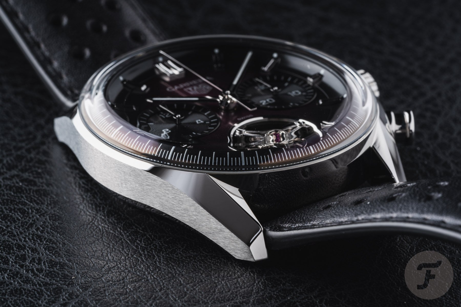 【F】TAG Heuer Carrera Chronograph Glassbox In Smoky Purple