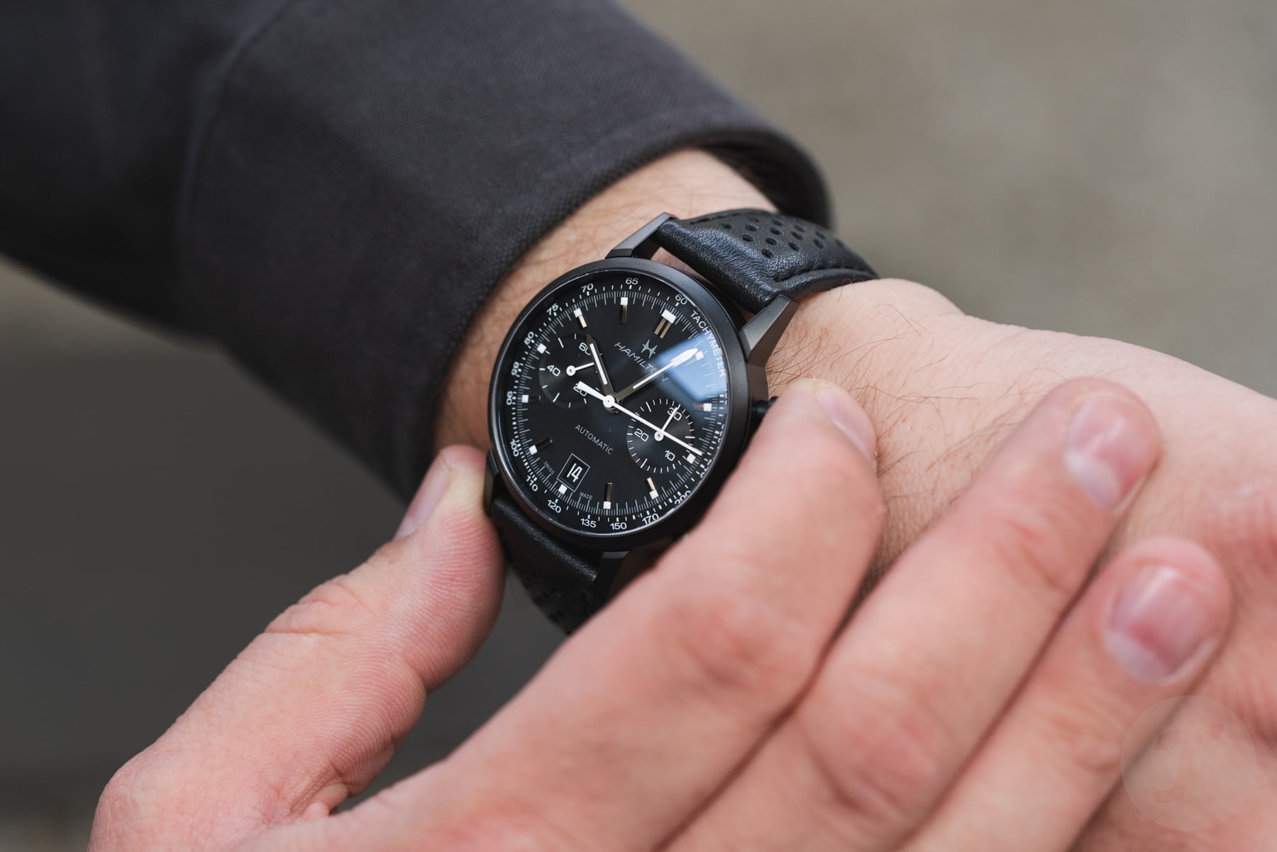 Hands-On: A Stealthy Trio Of Hamilton Intra-Matic Auto Chronos