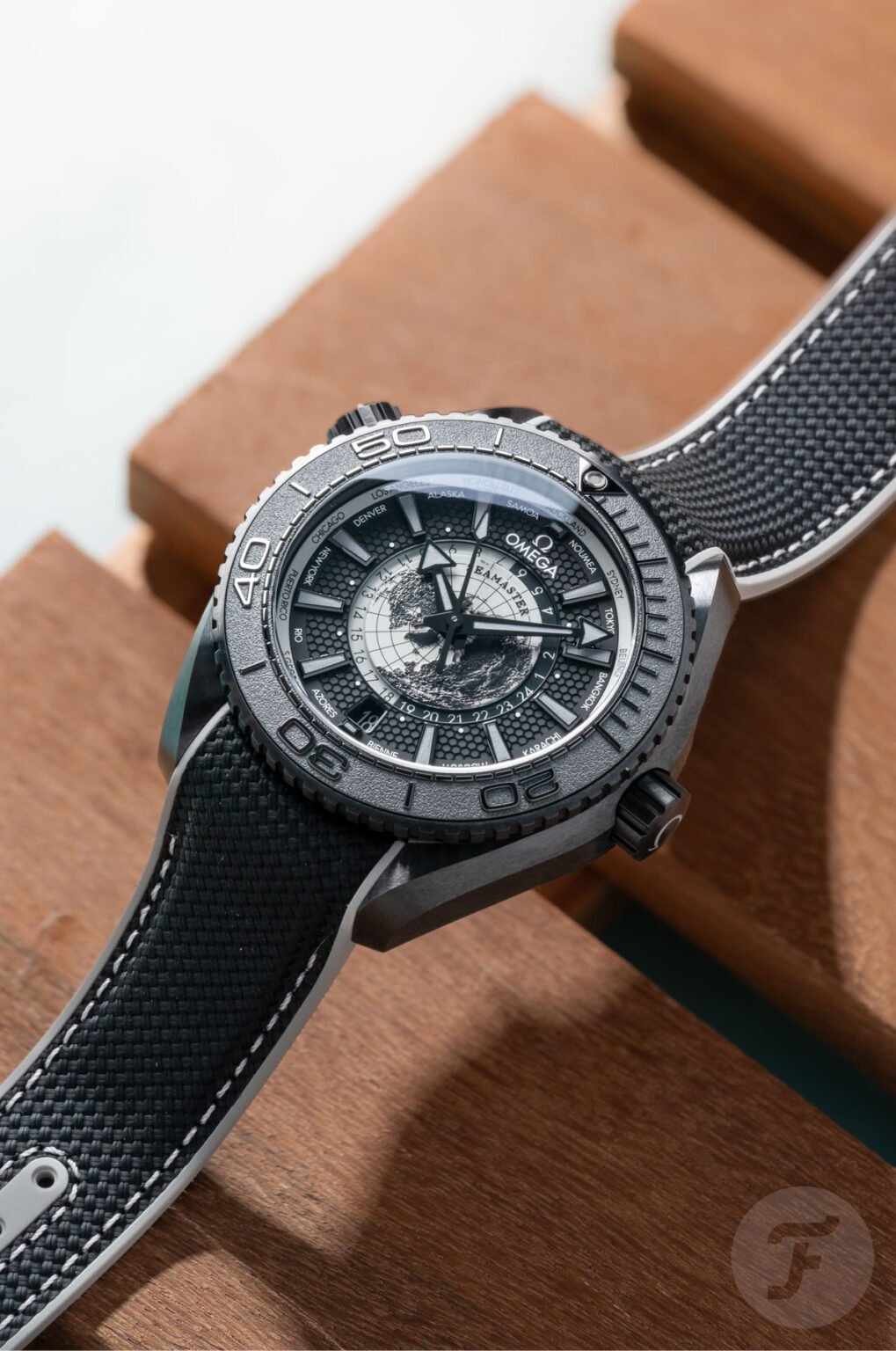 New: Omega Seamaster Planet Ocean Worldtimer Deep Black