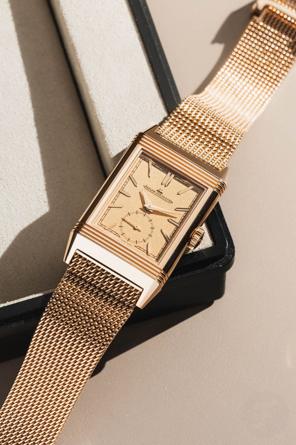 The New Pink Gold JLC Reverso Tribute Monoface Small Seconds