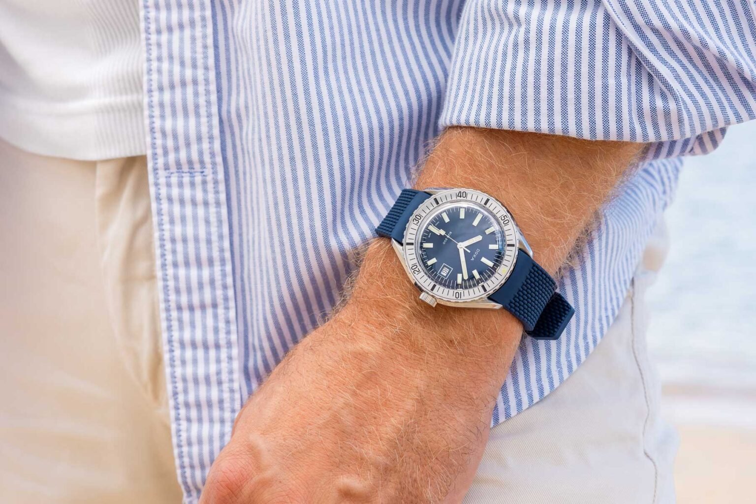 【F】The Doxa Sub 200 Polished Steel Bezel Collection