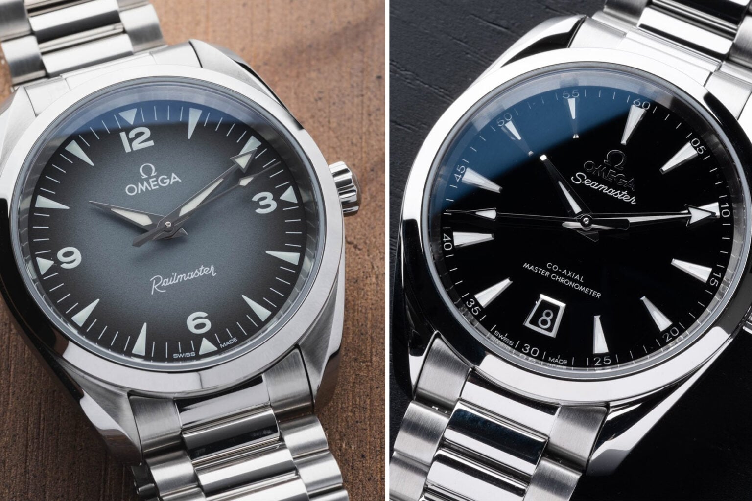 Omega Railmaster (2025) Vs. Semaster Aqua Terra 150M (38mm)