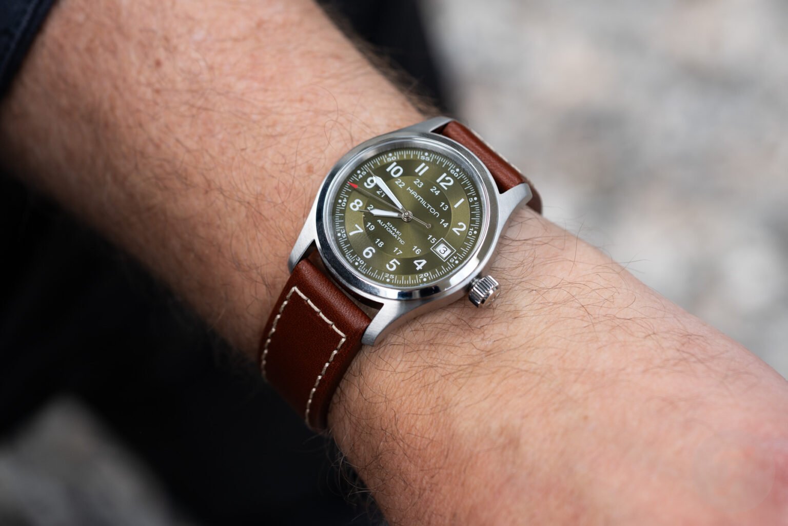 Hands-On: Hamilton Khaki Field Auto 38mm In Green And Blue