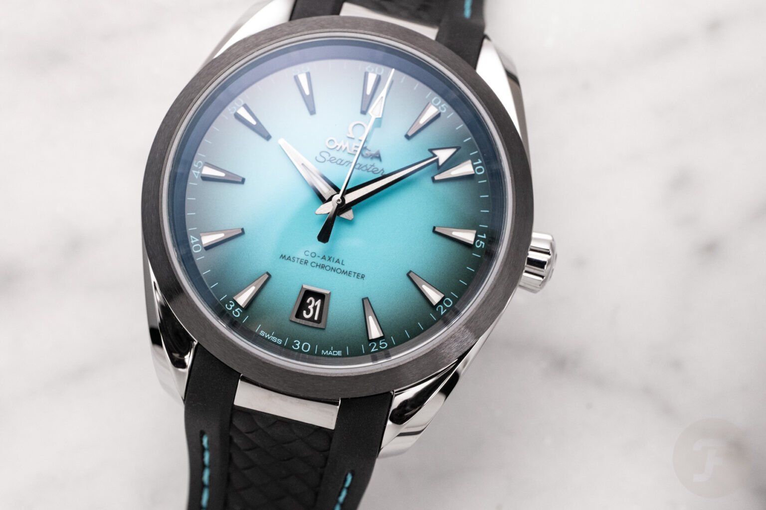 【F】 New Omega Seamaster Aqua Terra Turquoise