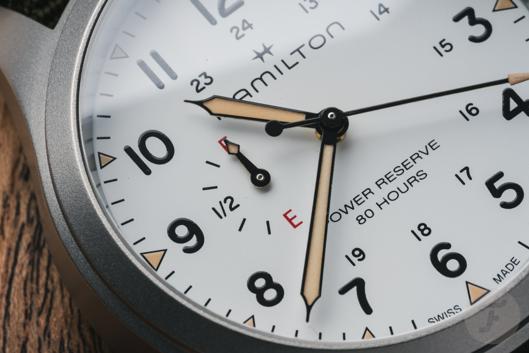 【F】 New: The Hamilton Khaki Field Mechanical Power Reserve