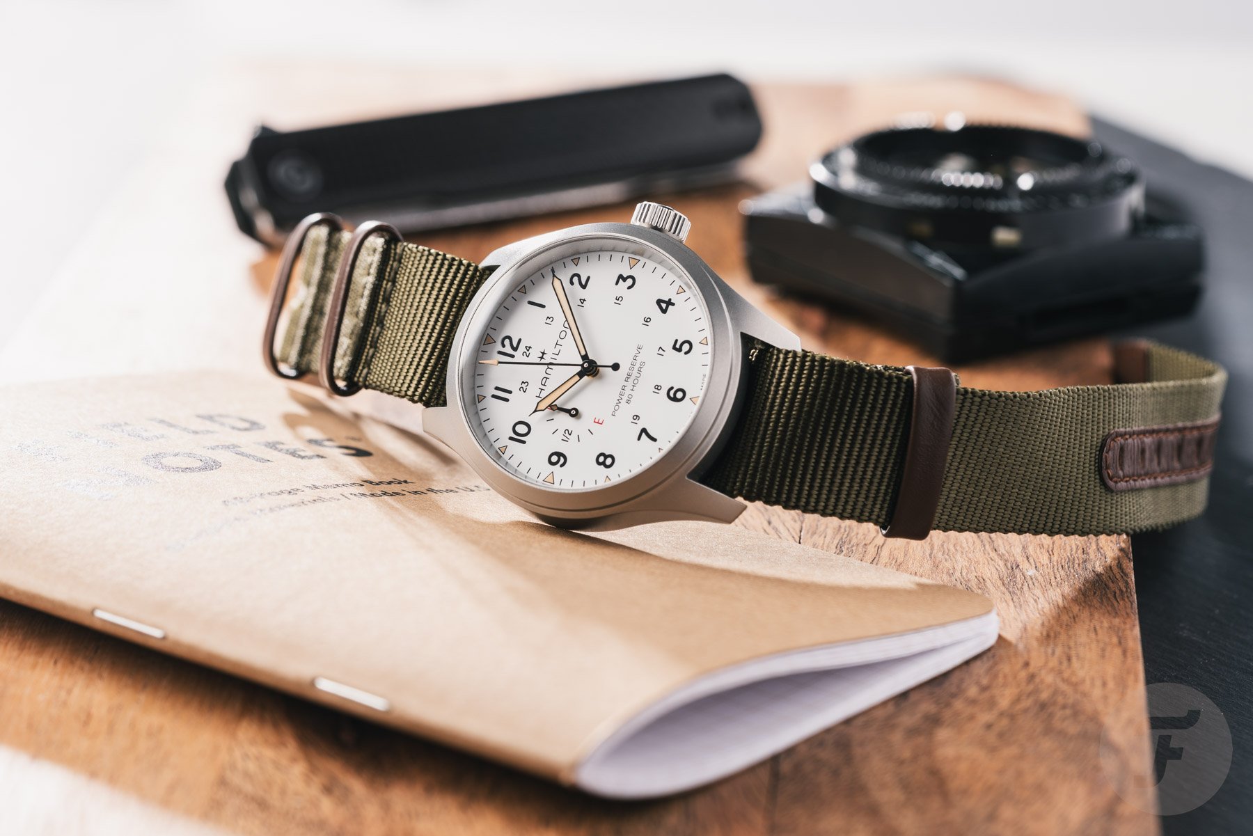 【F】 New: The Hamilton Khaki Field Mechanical Power Reserve