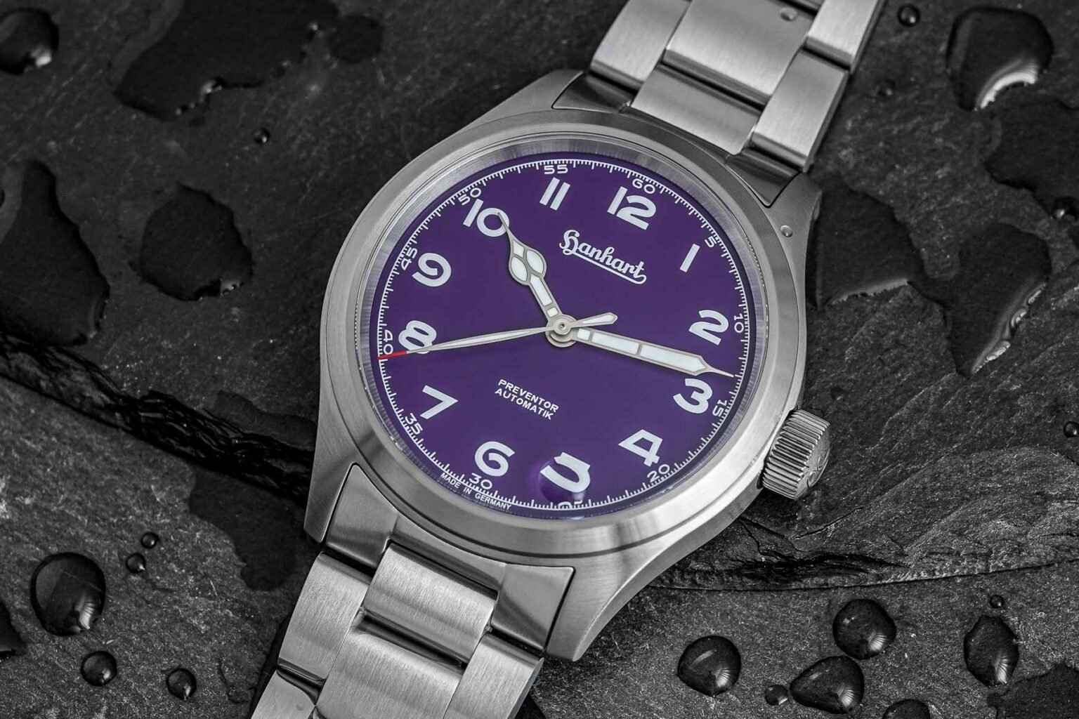 【F】 New: Hanhart Preventor HD12 Silk Purple Limited Edition