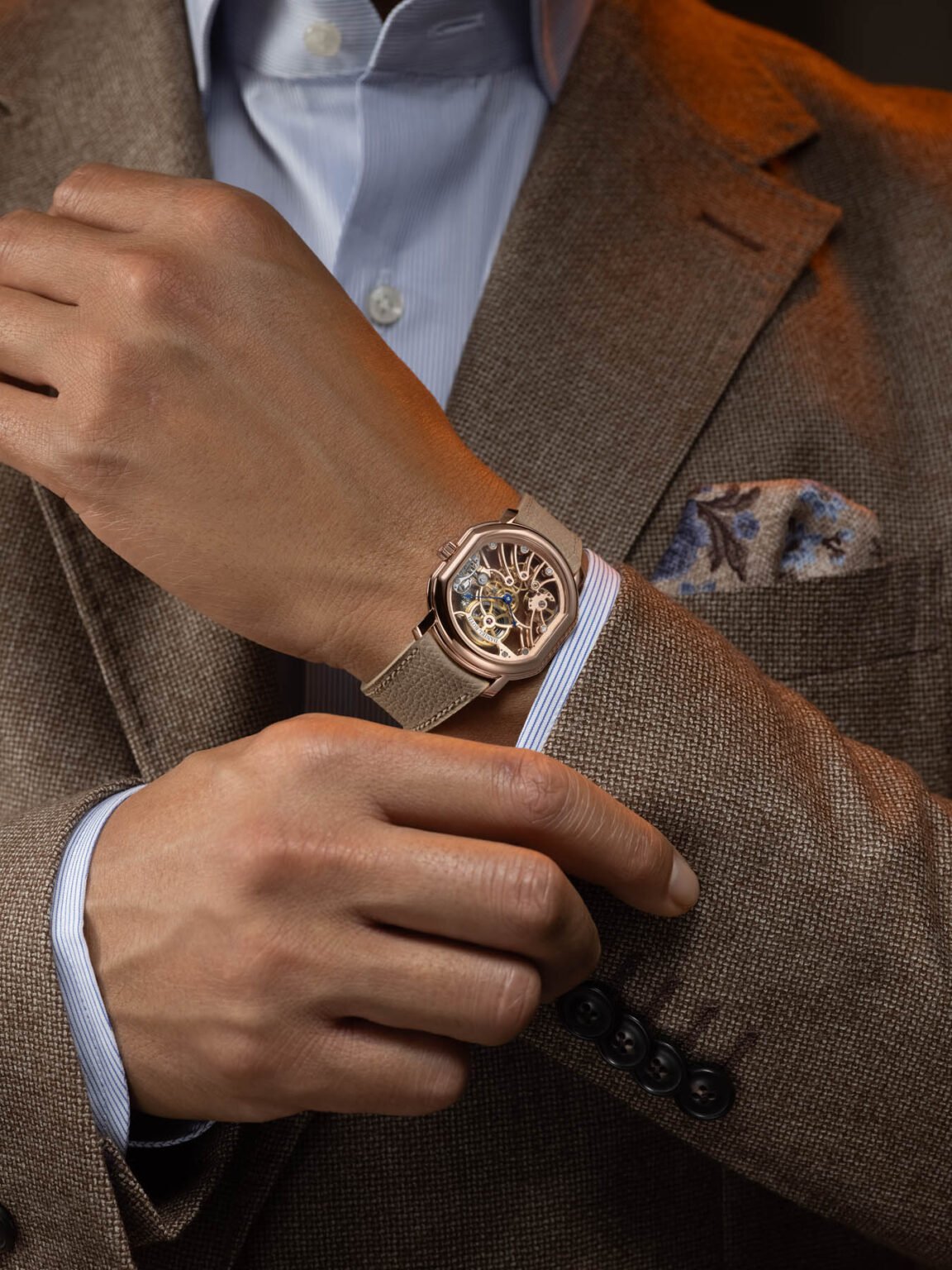 New: Daniel Roth Extra Plat Rose Gold Skeleton Ref. DBBD02A1